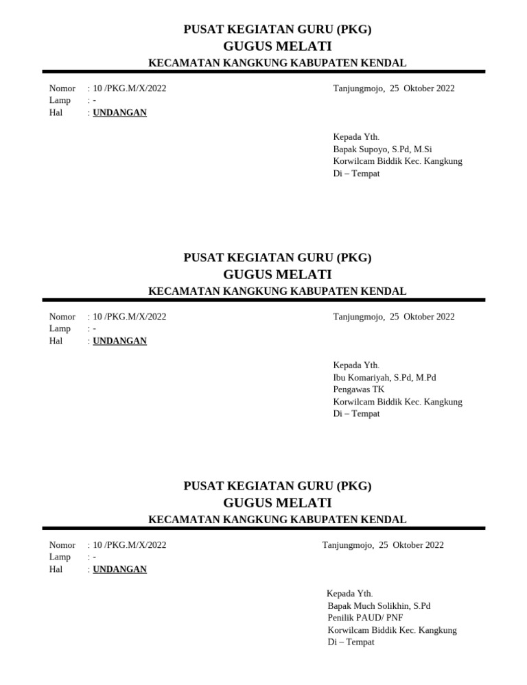 Amplop PKG Gugus Melati | PDF
