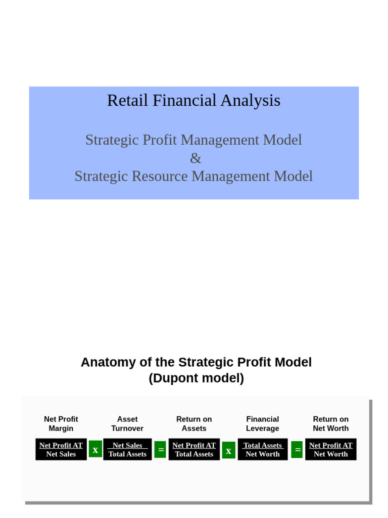 Retail Financial MGT - SRM and SPM Models | PDF | Gross Margin | Return ...