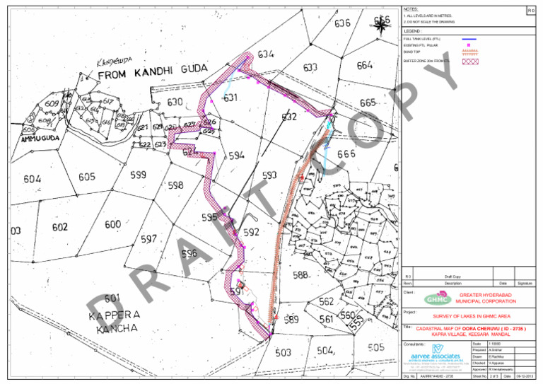 Kapra Cheruvu - CADASTRAL Map | PDF