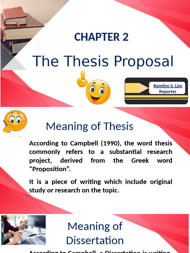 Chapter 2 - Thesis Proposal Report | PDF | Thesis | Theory