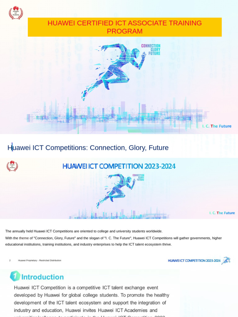 Huawei ICT Competition 2023-2024 Roadshow Slides | PDF | Computing