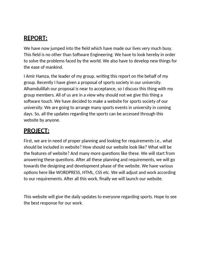 Project Progress Report 1 | PDF