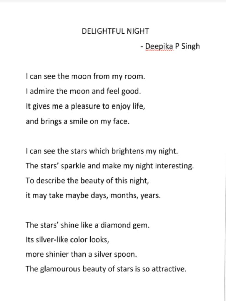 Poetry - Delightful Night | PDF | Religion & Spirituality