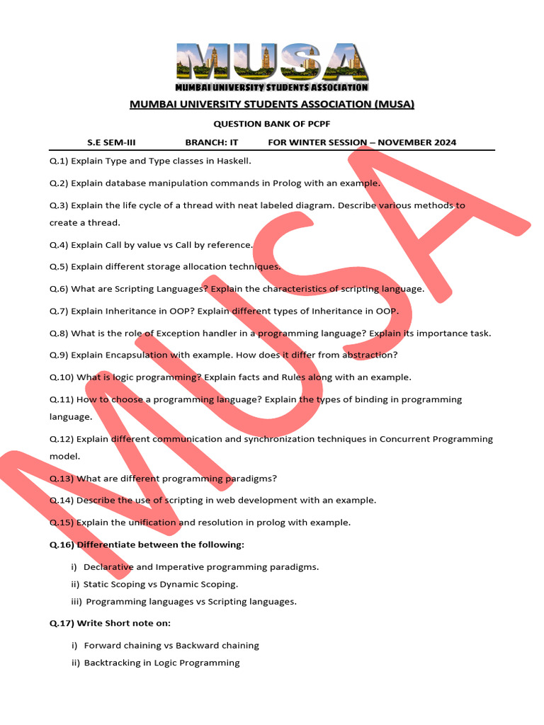 PCPF QB | PDF | Technology & Engineering
