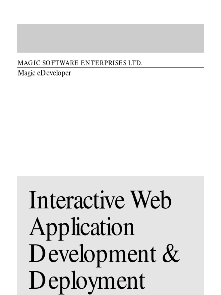 Interactive Web Applications Pdf Html Web Application 