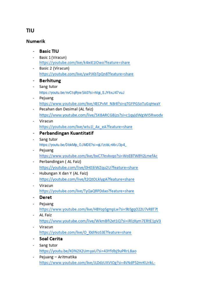 Numerik Basic TIU | PDF | Games & Activities | Technology & Engineering