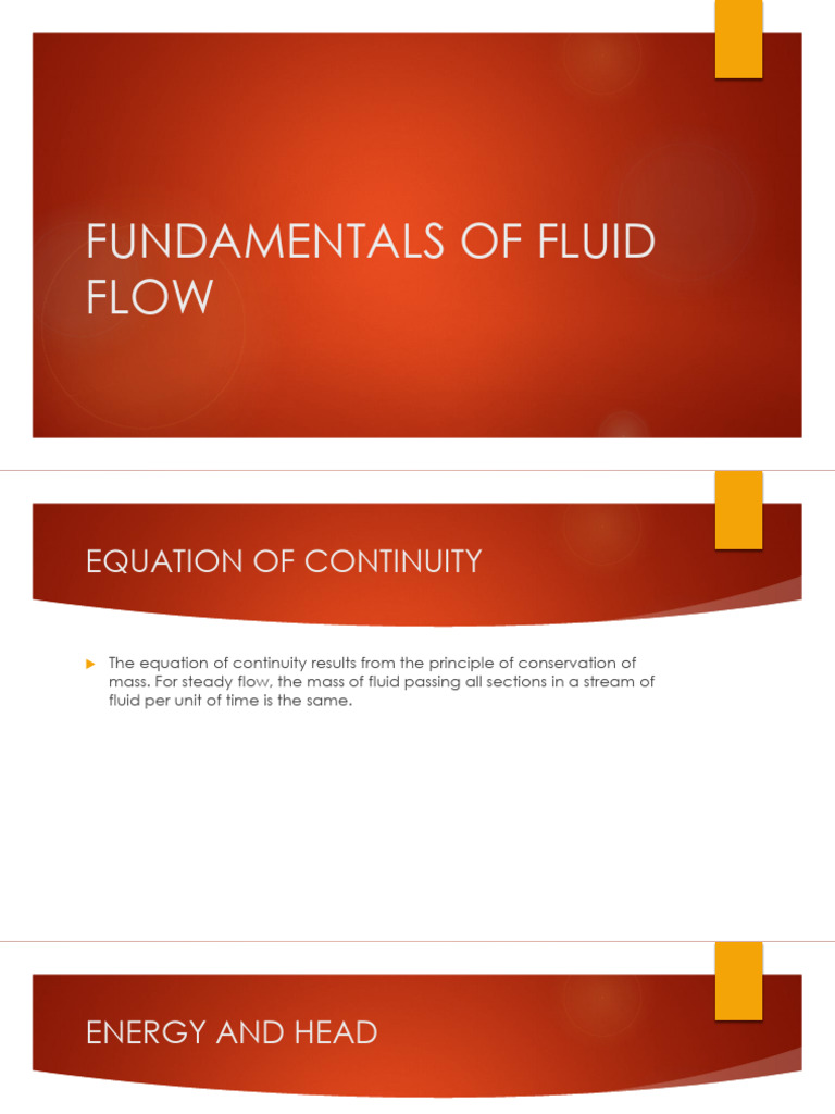 Fundamentals of Fluid Flow | PDF | Fluid Dynamics | Physics