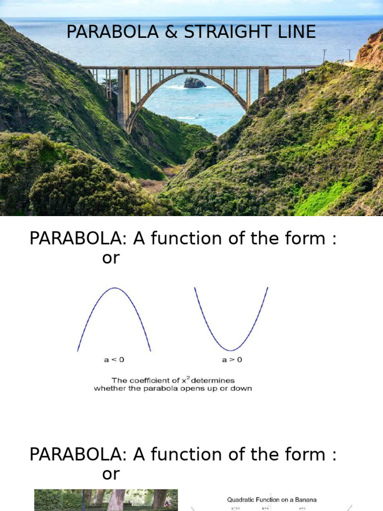 Parabola & Straight Line - 101033 | PDF