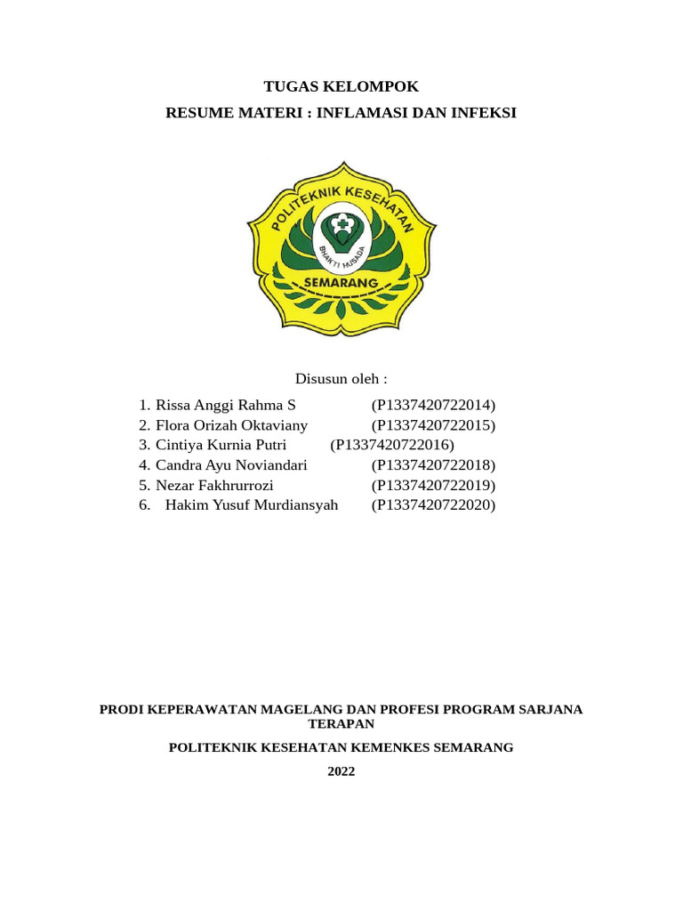 Inflamasi: Definisi, Jenis, dan Proses | PDF