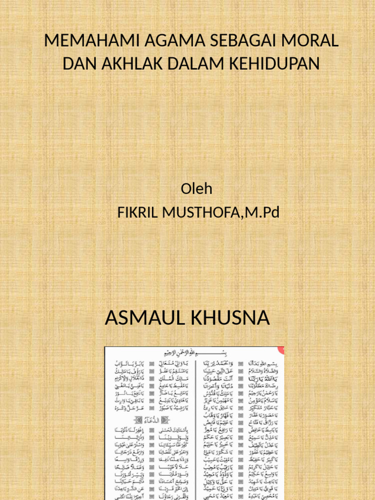 Memahami Akhlak TM 4 | PDF | Agama & Spiritualitas