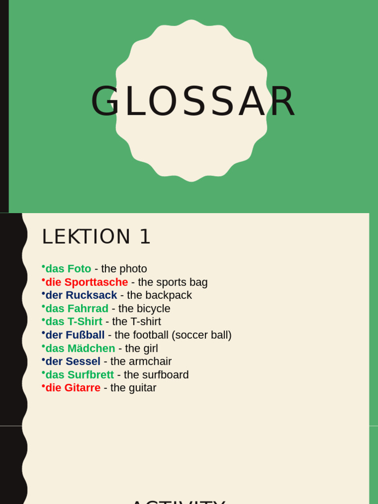 Glossar | PDF | Home & Garden