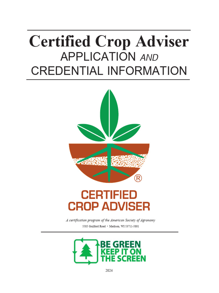 Crop Adviser Certification Guide | PDF | Soil | Agriculture