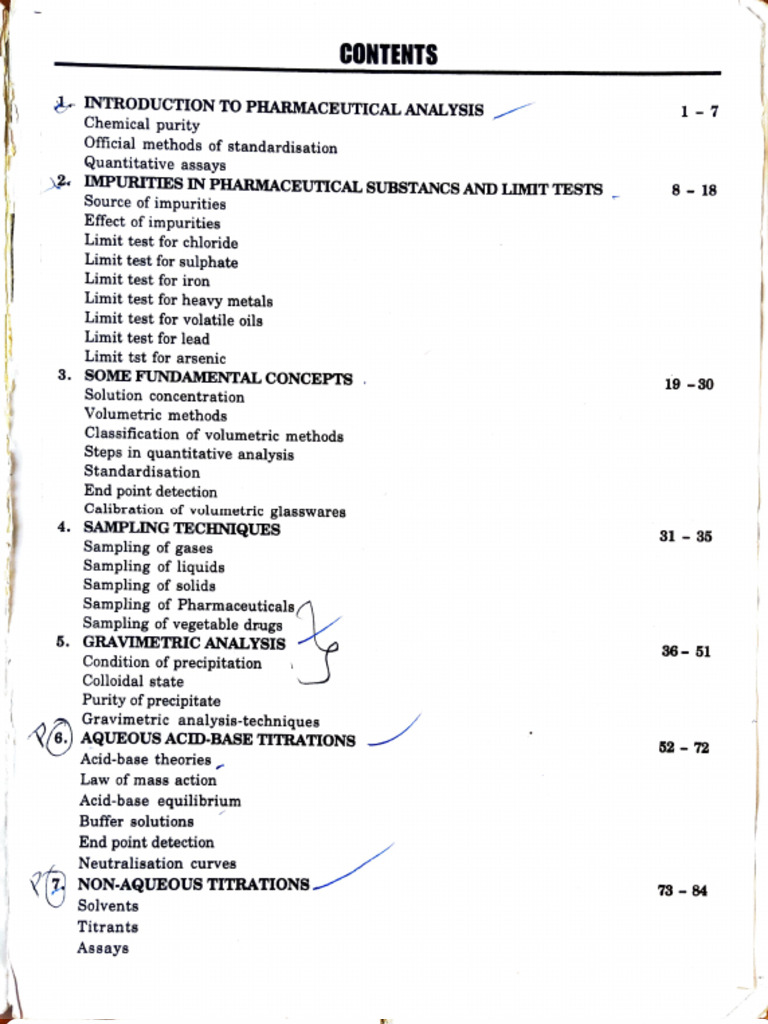 Pharmaceutical Analysis (PV) | PDF