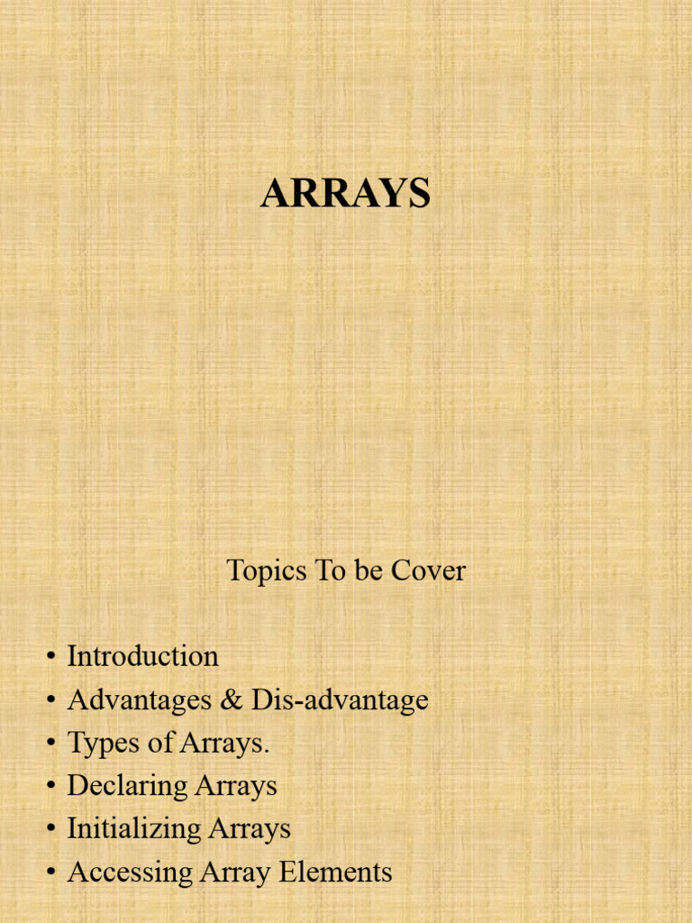 Arrays 1 Pdf Algorithms And Data Structures Computer Science 7414