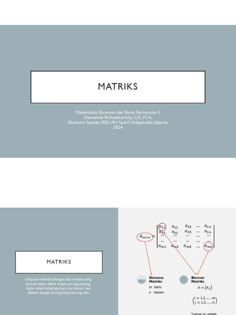 Matriks | PDF