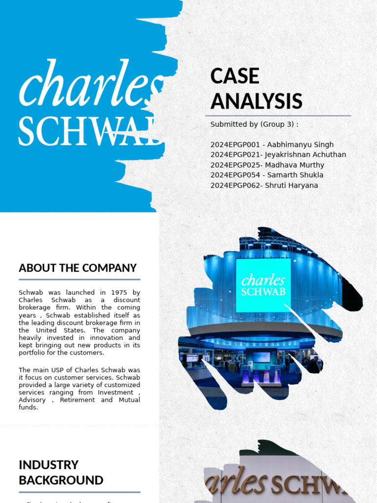 Group3 ISM SCHWAB Corporation | PDF | Investing | Economies