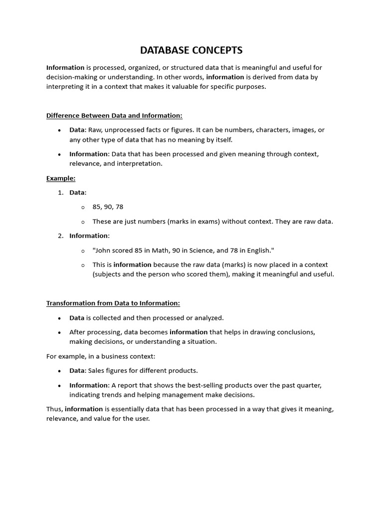 DATABASE CONCEPT and SQL For NCERT CS | PDF | Relational Model ...