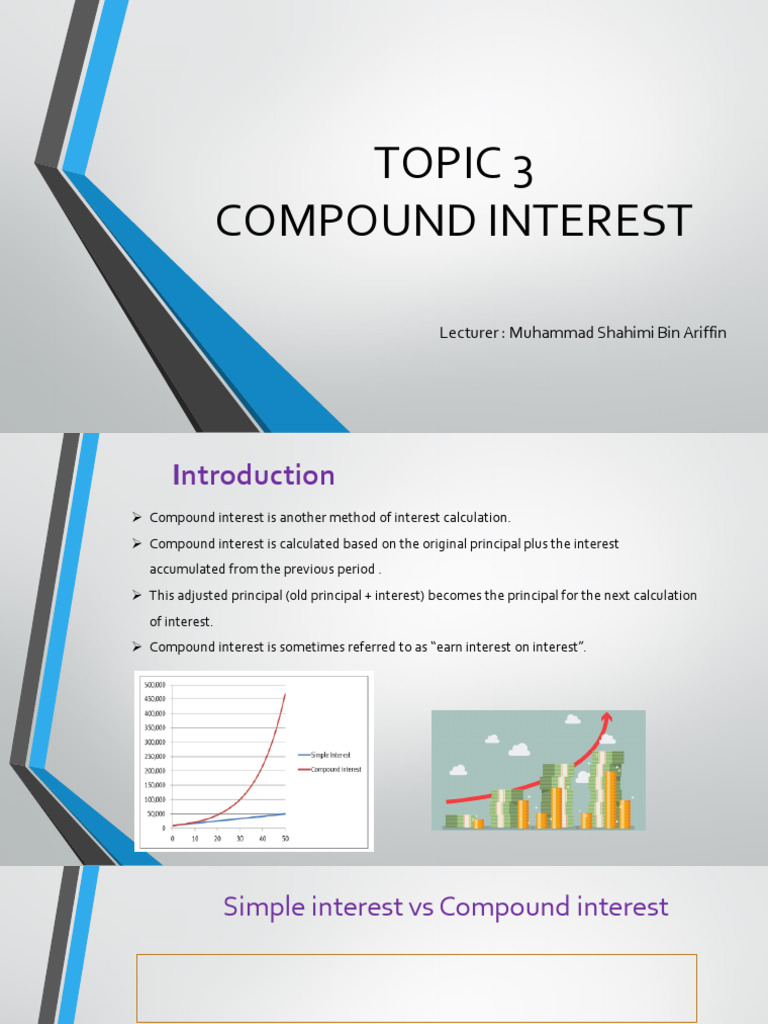 Topic 3 Compound Interest | PDF | Interest | Compound Interest