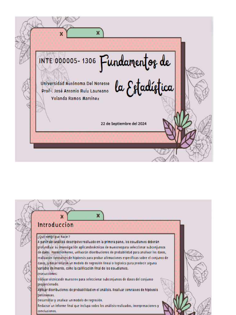 INTE 000005-1306 Yolandaramosmartinez Segundapartefinal | PDF | Mediana | Science