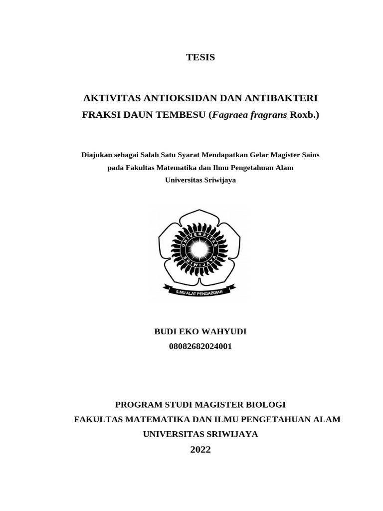Aktivitas Antioksidan Dan Antibakteri Daun Tembesu - 18 | PDF