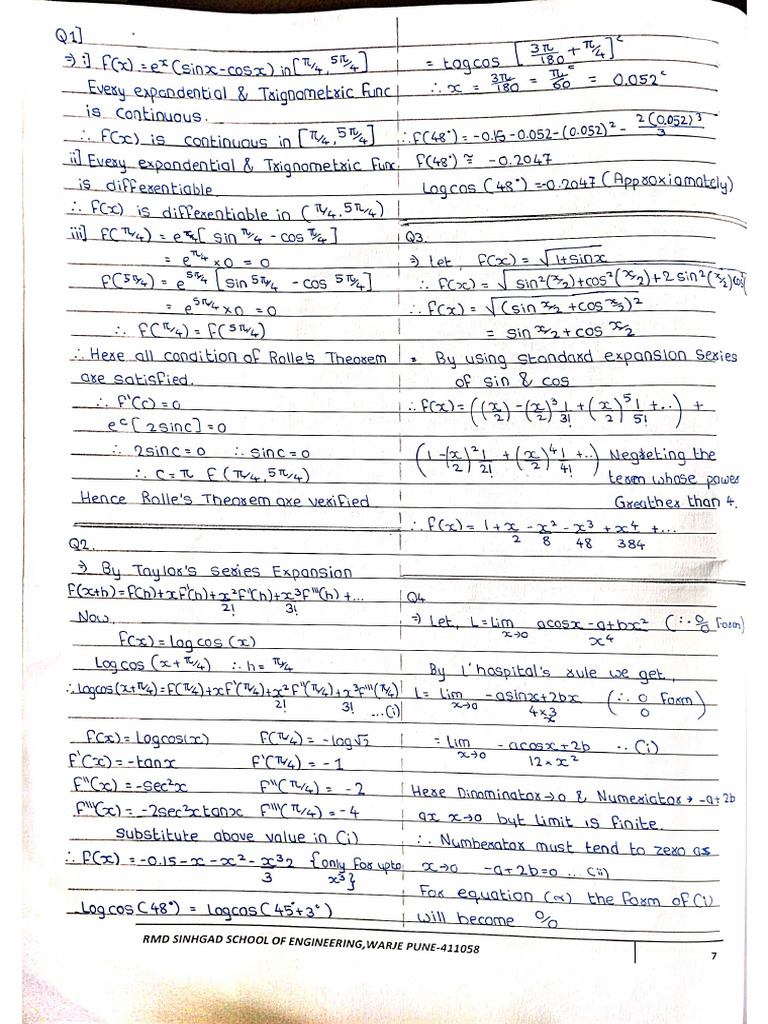 Mathematics Assignment 1 | PDF