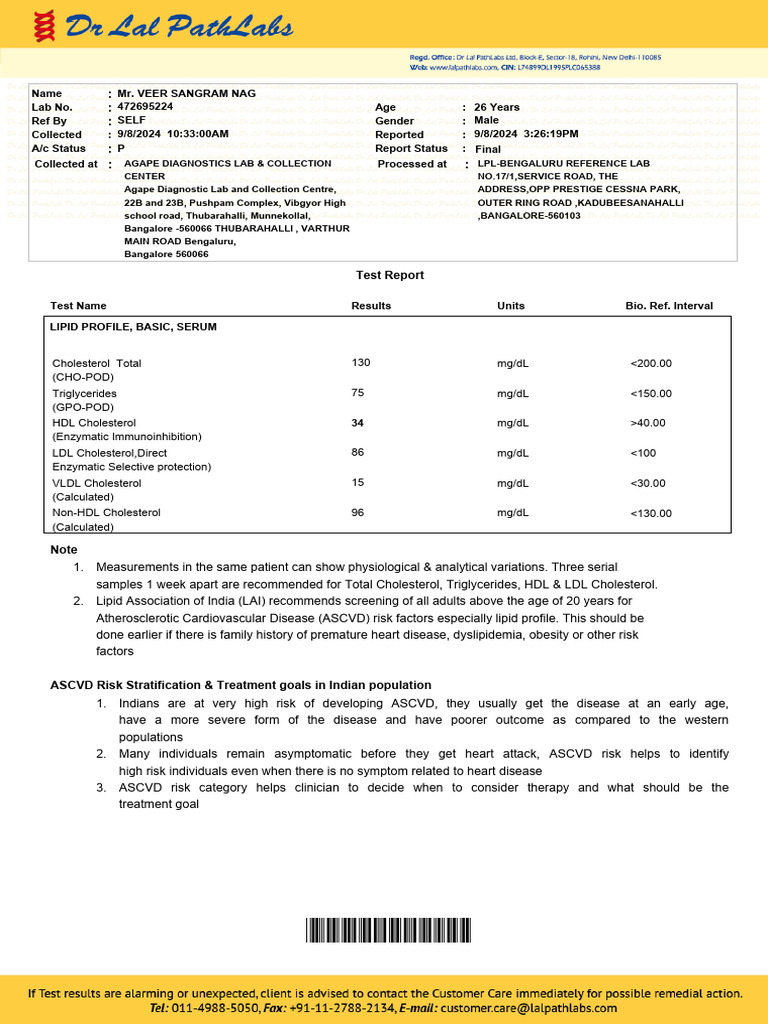 Comprehensive Health Test Report | PDF | Creatinine | Diseases And ...