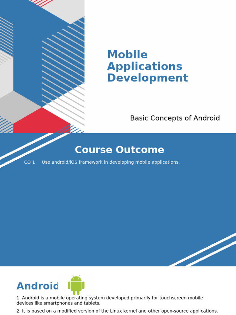 CH 1 | PDF | Android (Operating System) | Computing