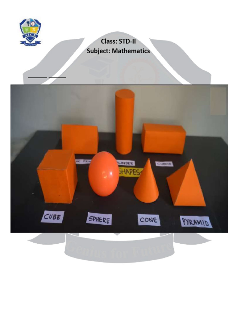 Mathematics Project-1-3D Shapes and Prism | PDF | Computers
