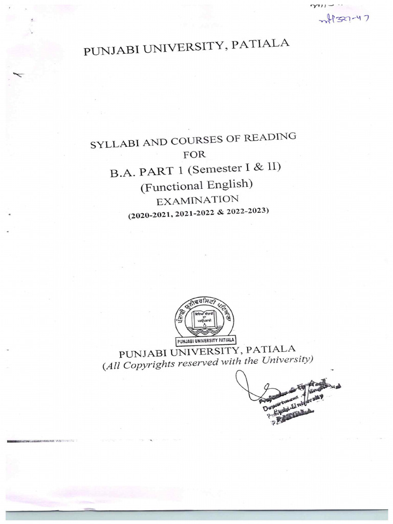 B.A. Functional English Part-I Semester I & II | PDF