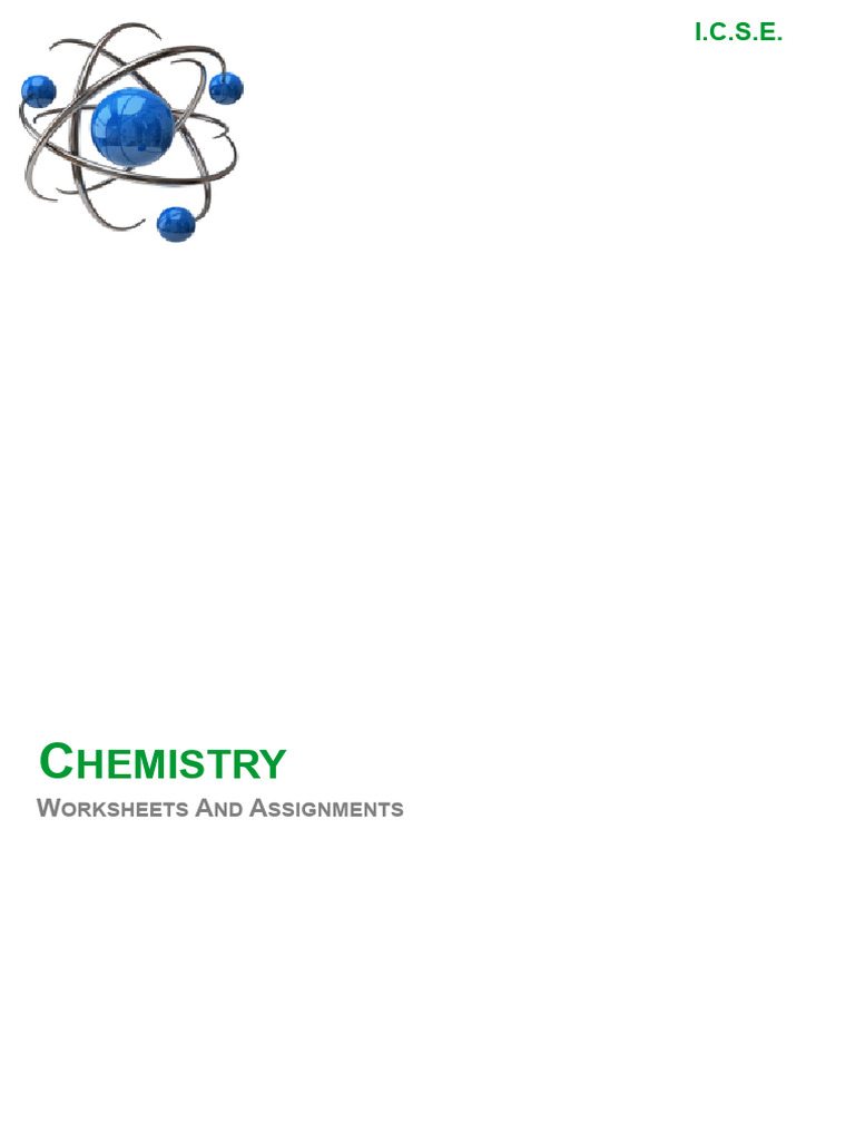 QUEST BOOK ICSE 10 Chemistry | PDF | Chemical Compounds | Ion