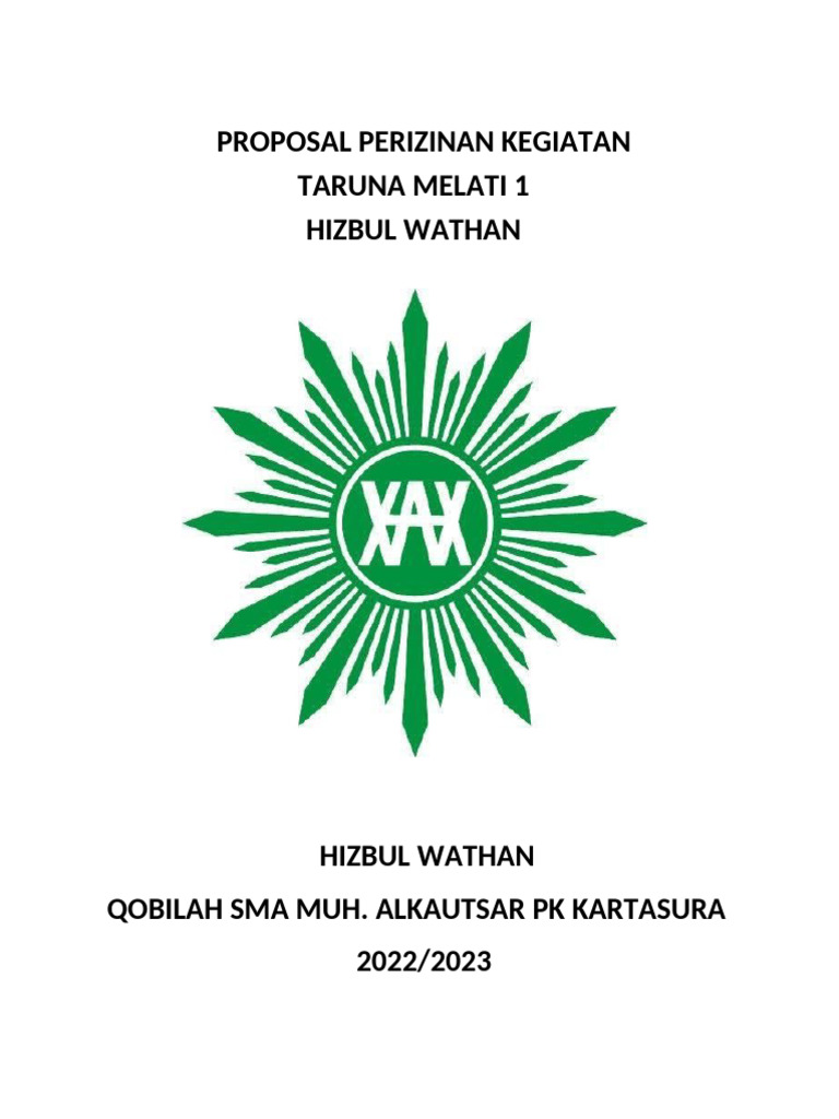 Proposal Kegiatan Taruna Melati 2023 | PDF