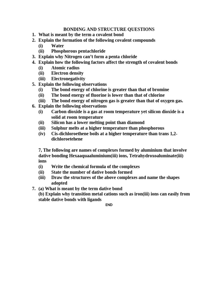 Inorganic Chemistry Questions | PDF | Art | Technology & Engineering