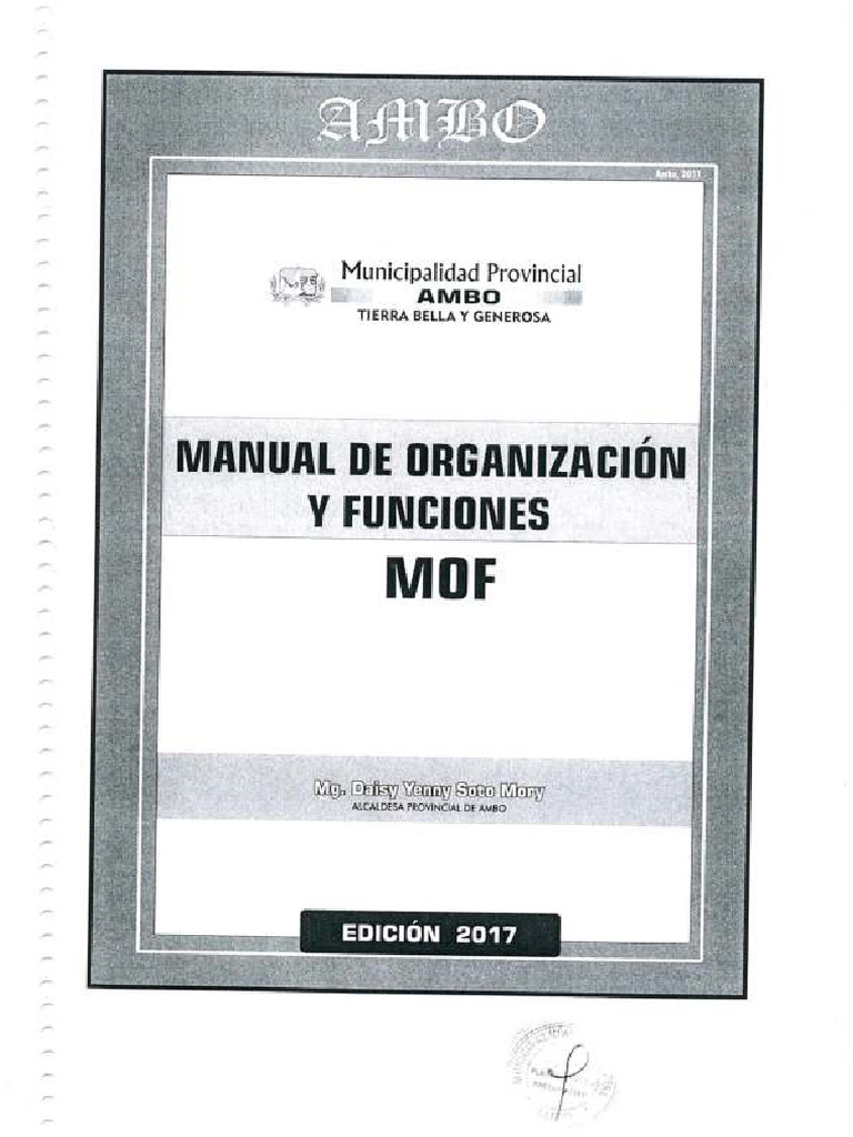Organigrama de Ambo | PDF