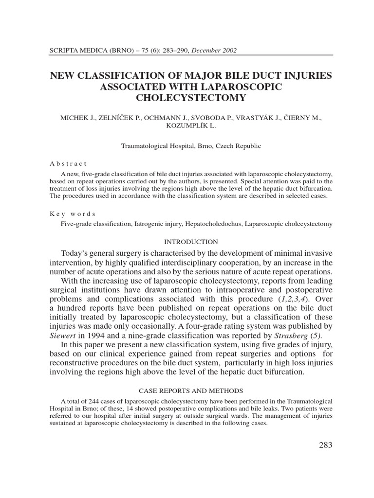 Classification of CBD Inj | PDF | Liver | Stent