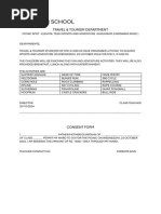 Picnic Consent Form for Students | PDF