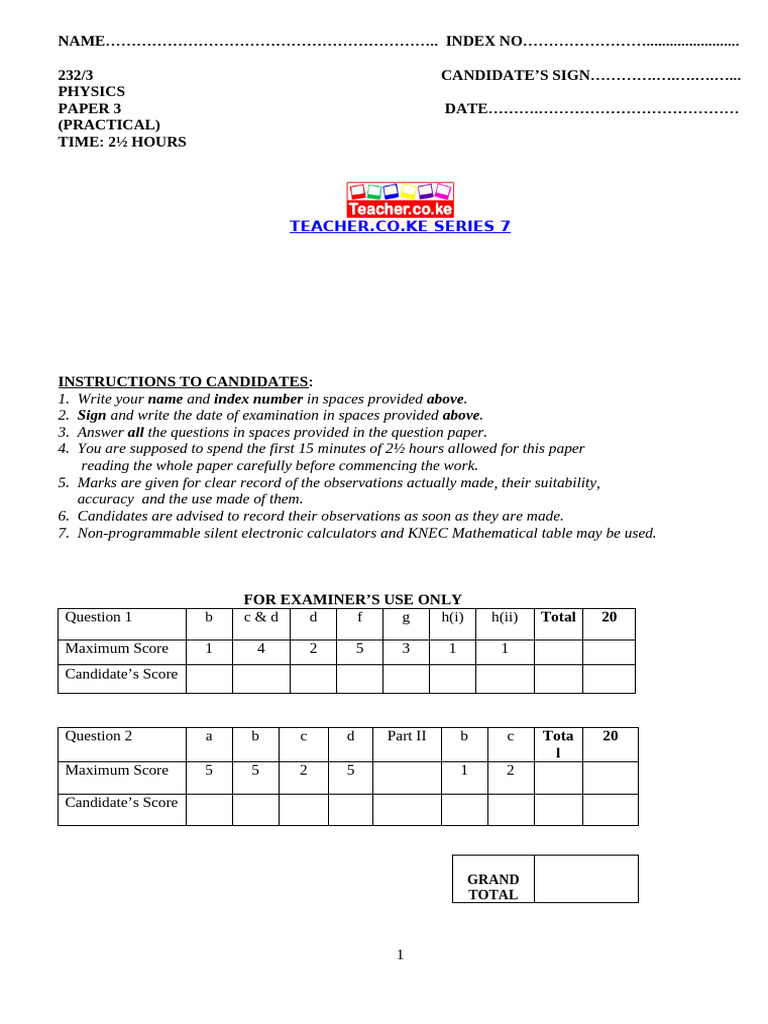 Physics Practical Exam 7 Questions | PDF | Refraction | Angle