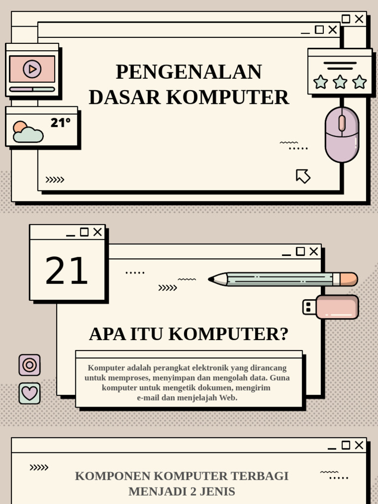 Dasar Komputer: Hardware & Software | PDF | Game & Aktivitas | Komputer