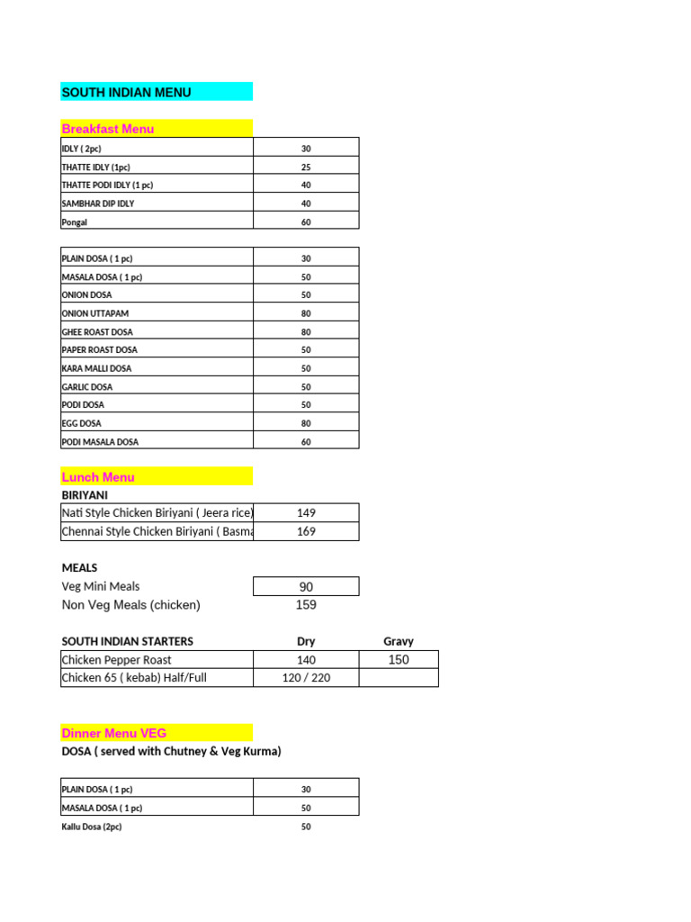 MG MENU | PDF | Chinese Cuisine | Cooking