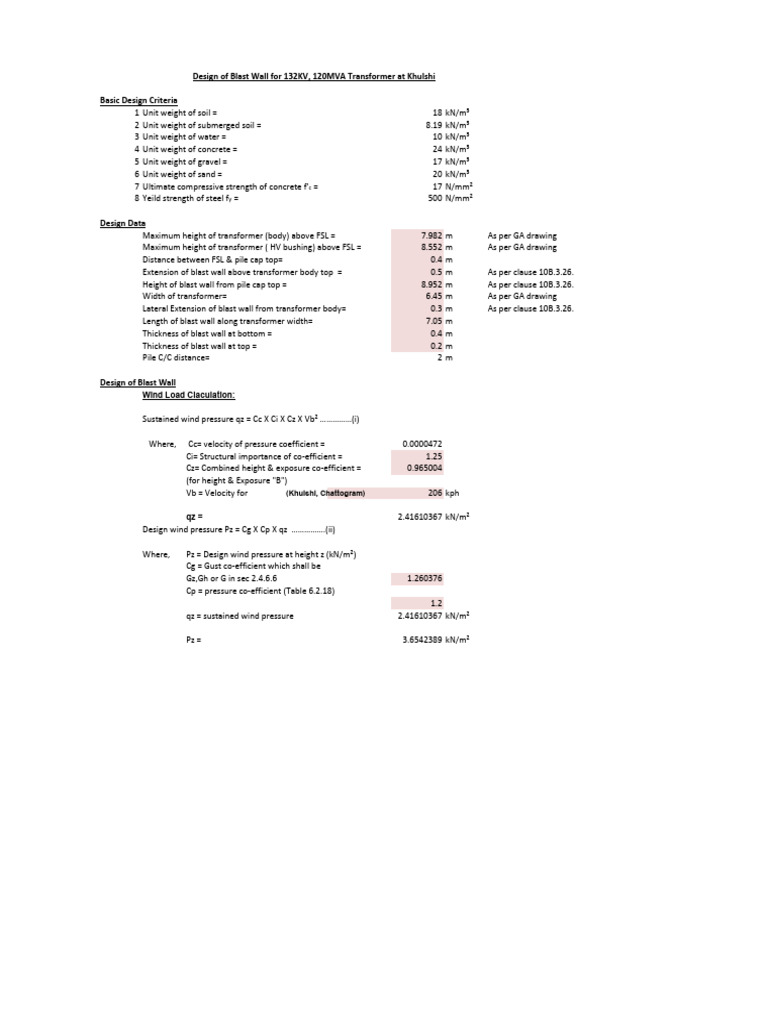 Blast Wall Design for Engineers | PDF | Deep Foundation | Concrete