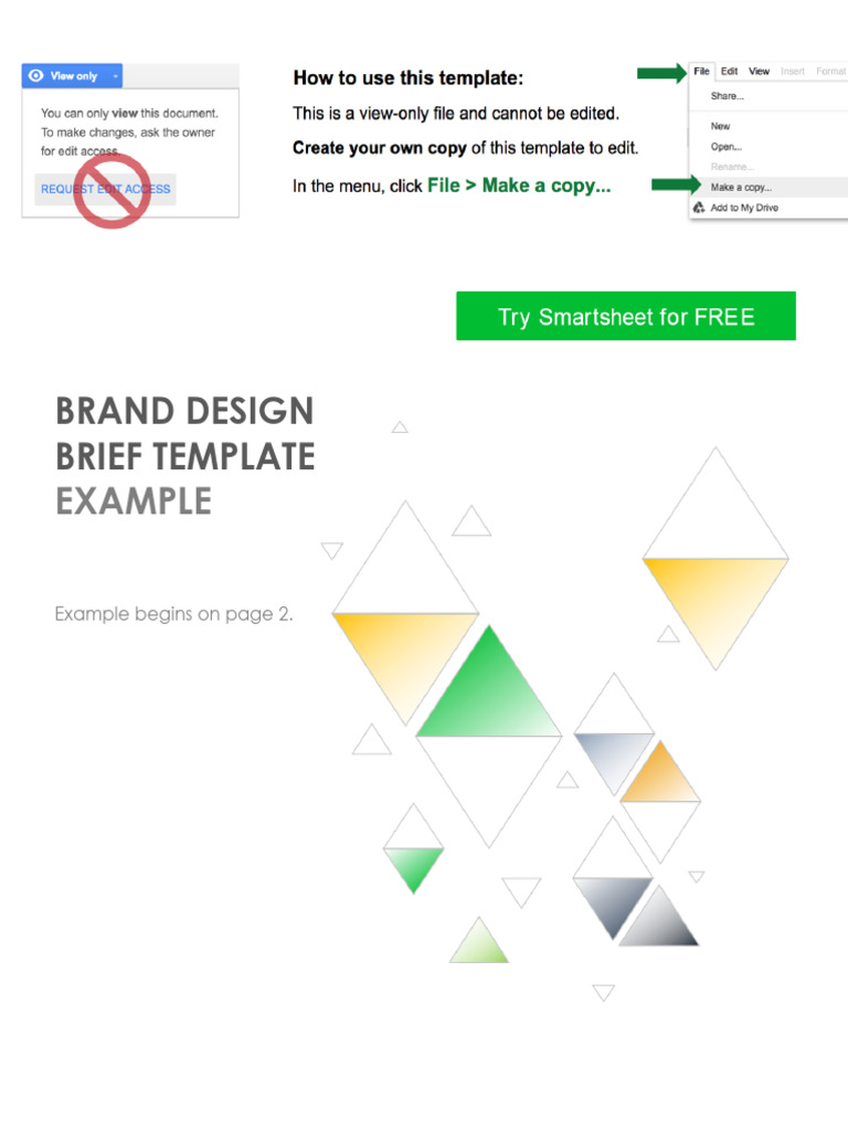 Brand Design Brief Template Example | PDF | Brand | Human Communication