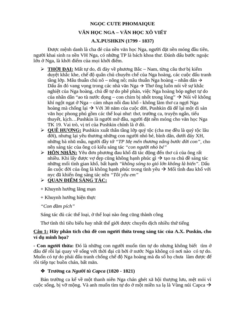 VH NGA - VH XO VIẾT | PDF