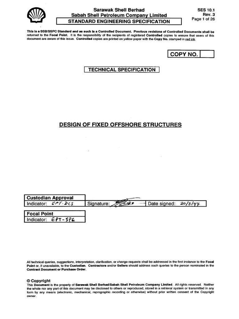 10 1 Design Of Fixed Offshore Structure Pdf