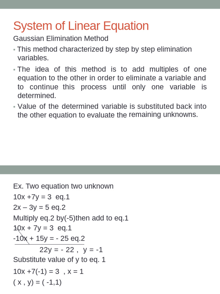 Linear Algebraic Equation | PDF | Matrix (Mathematics) | Equations