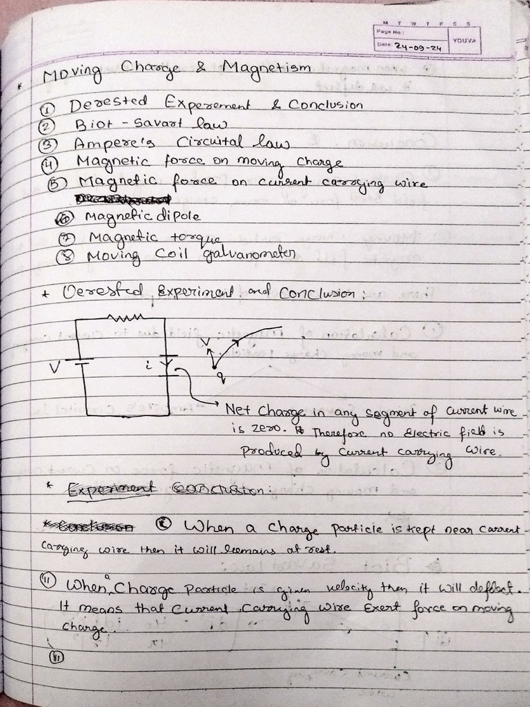Magnetism Notes Till 20-10-24 DKS | PDF