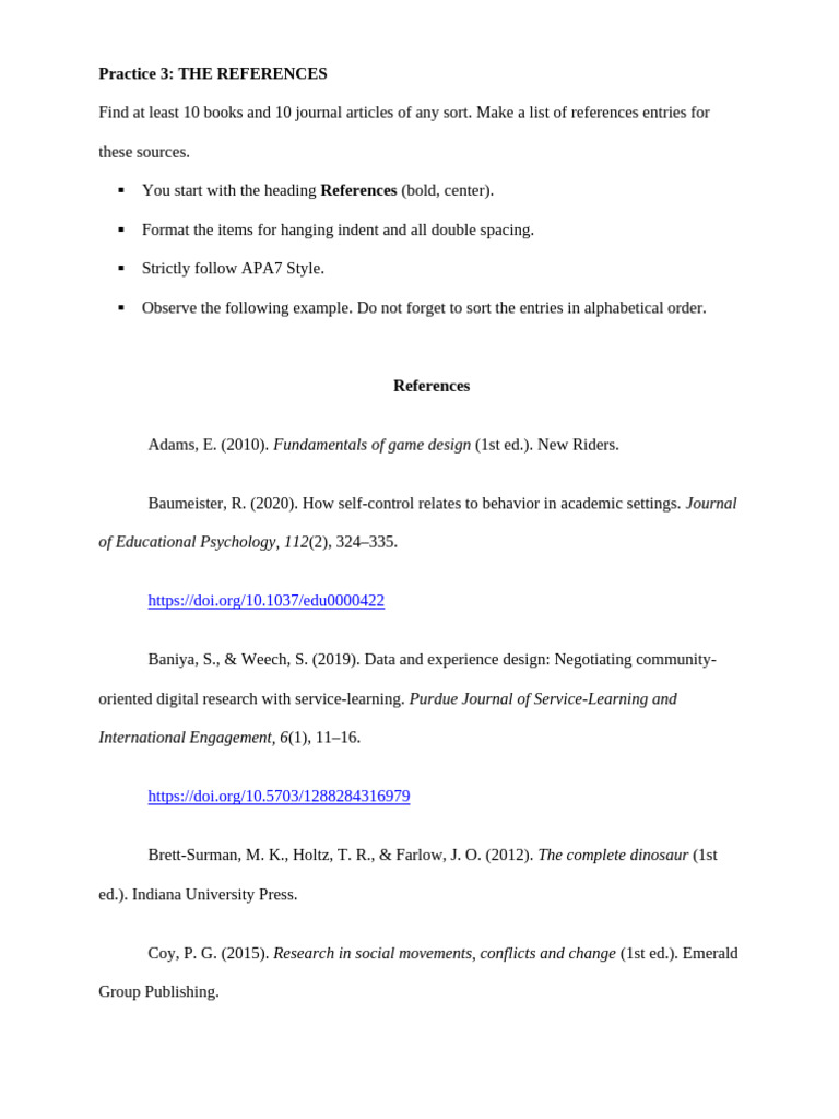 3 The References | PDF | Psychology | Behavioural Sciences
