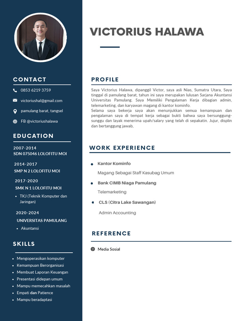 Profil SEO Victor Halawa: Akuntansi & TKJ | PDF | Pengelolaan Keuangan & Uang