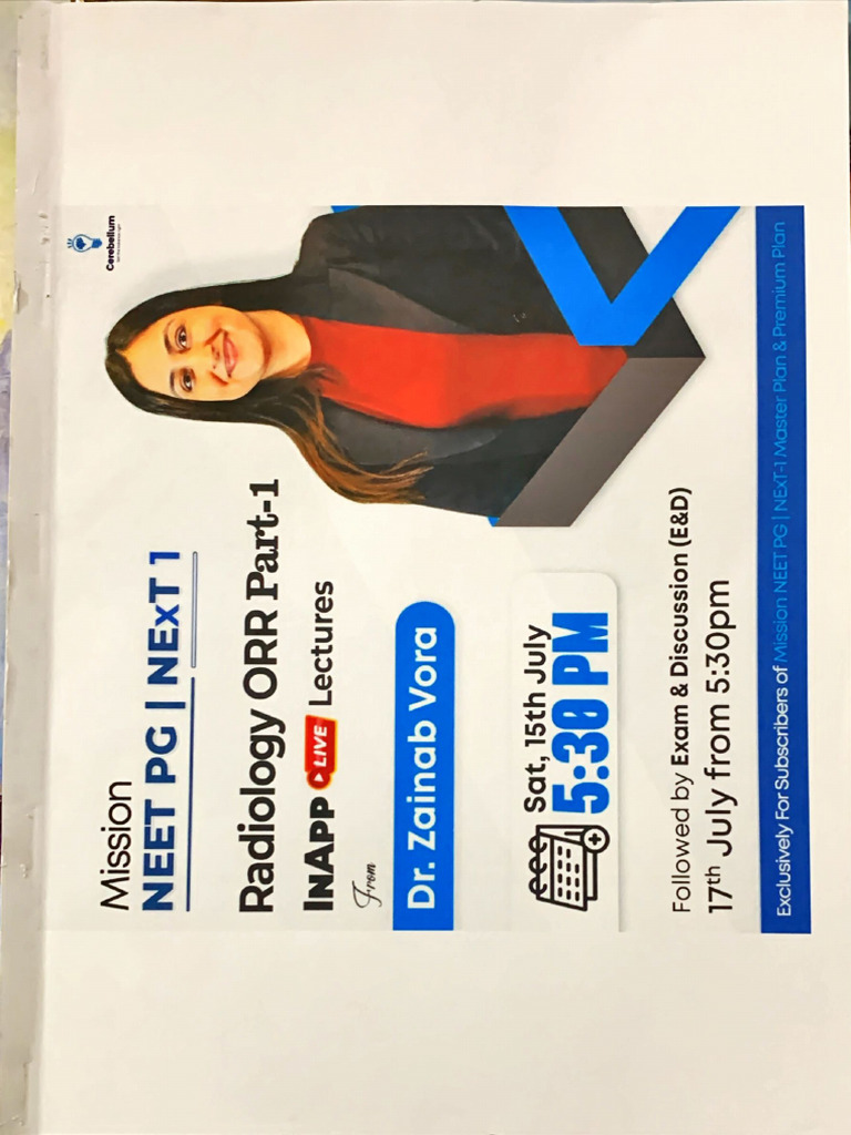 Radiology - DR Zainab Vora | PDF