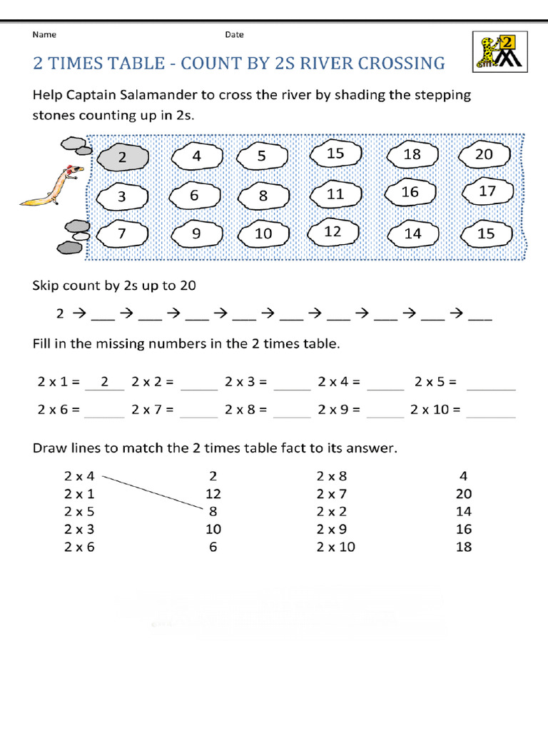 2 Times Table | PDF