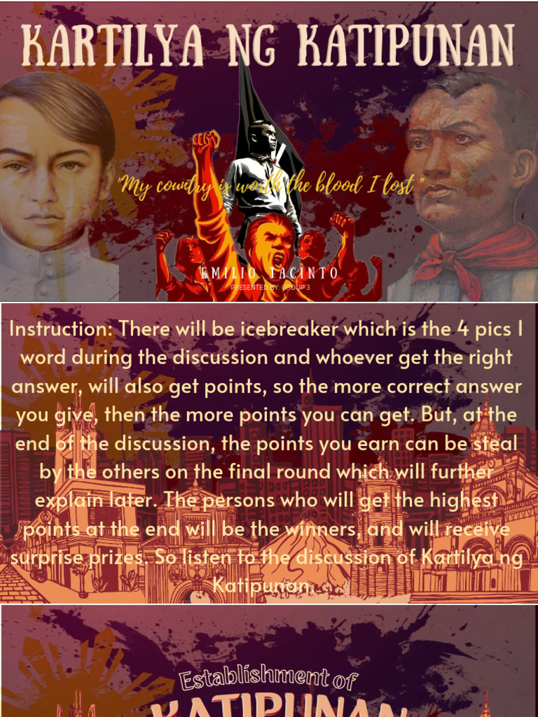 Kartilya NG Katipunan (Presentation) | PDF | Philippines | Spanish East ...