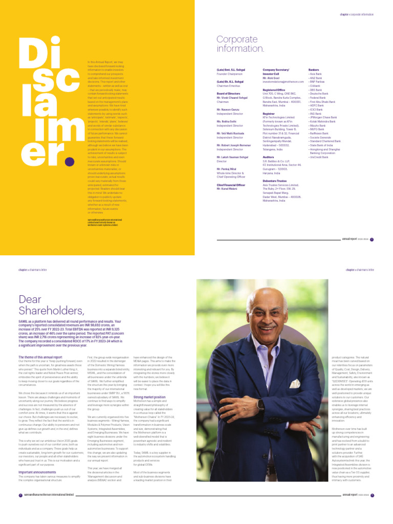 Motherson Sumi 23-24 Edited | PDF | Audit | Expense